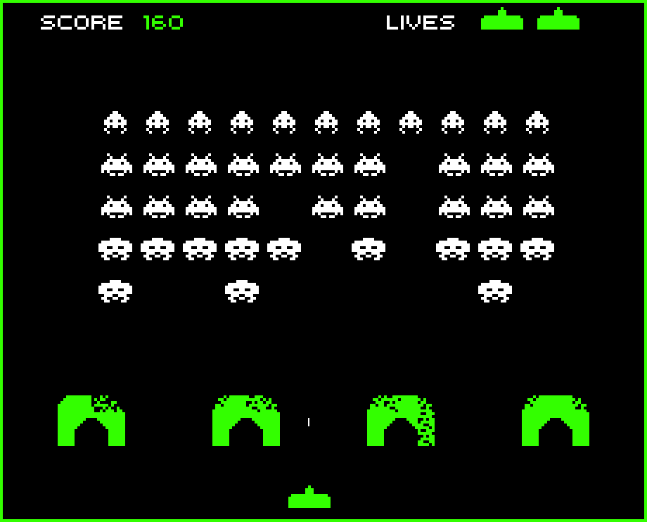 Green Lit Space Invaders Film